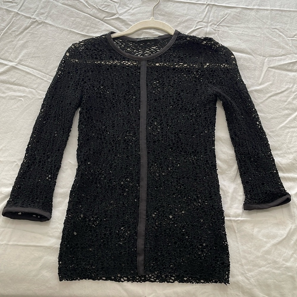 Calvin Rucker Sheer Mesh Top - Gem